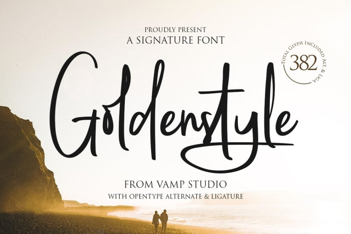 Goldenstyle Font - Free Font