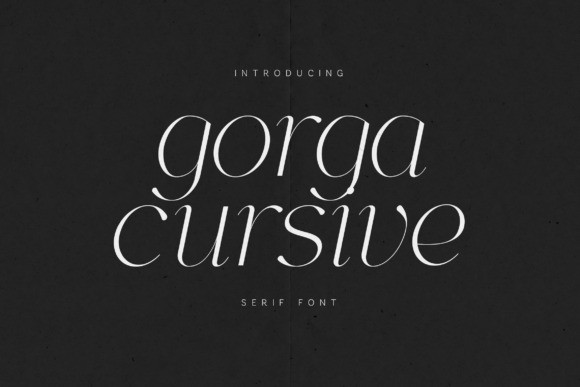 Gorga Cursive Font - Free Font