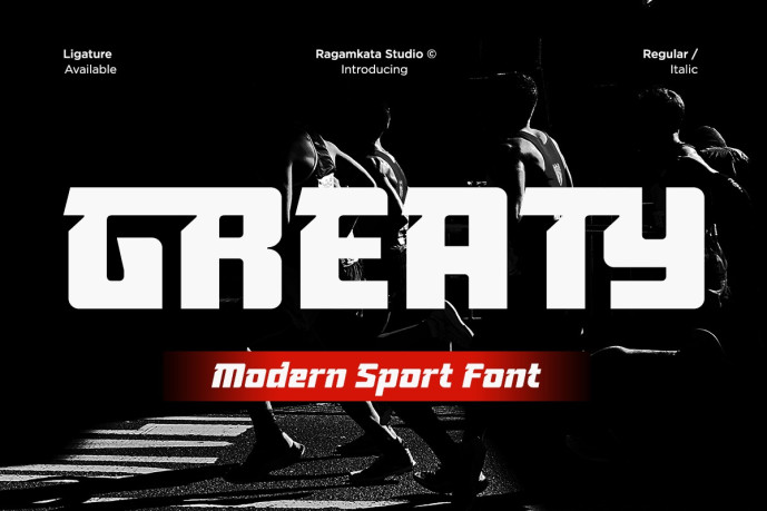Greaty – Modern Sport Font - Free Font