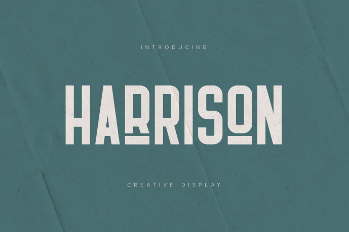 Harrison – Creative Display Font - Free Font