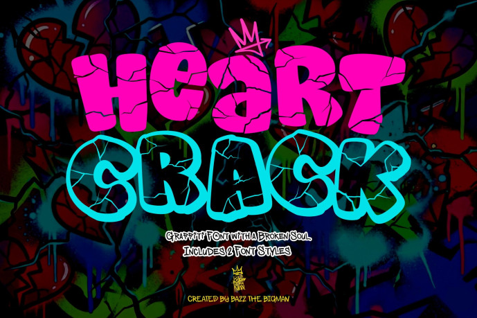 Heart Crack Font - Free Font