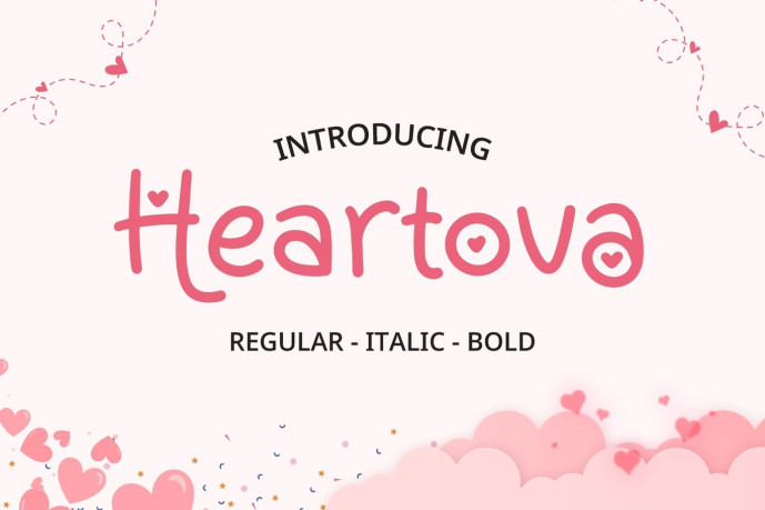 Heartova Script Font - Free Font