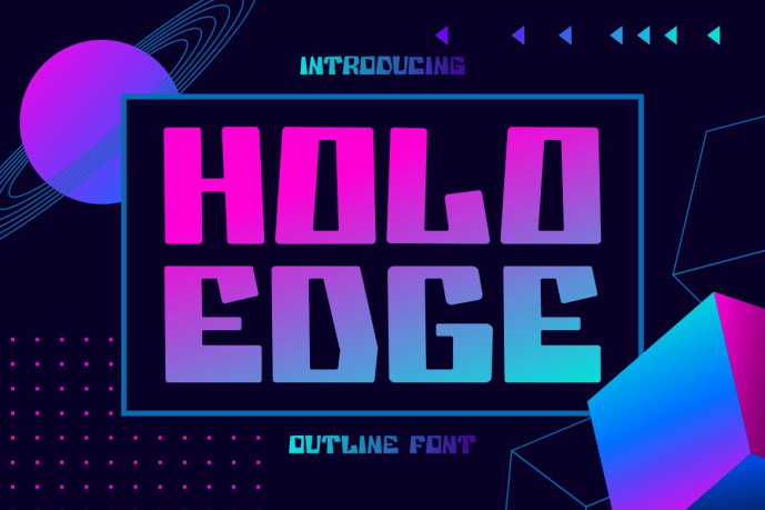 Holo Edge Font - Free Font