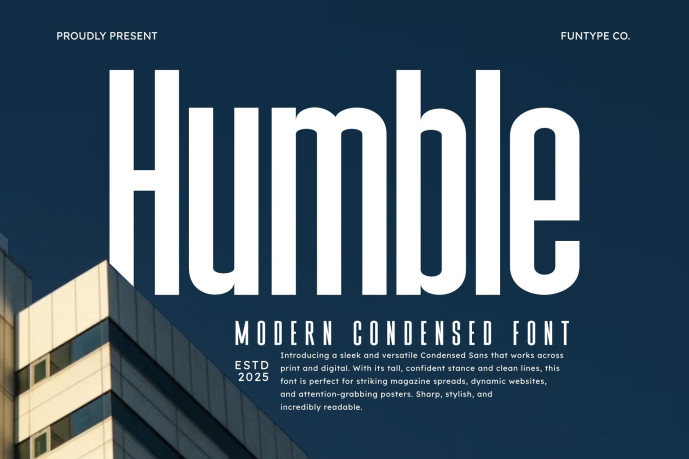 Humble – Condensed Sans Font - Free Font