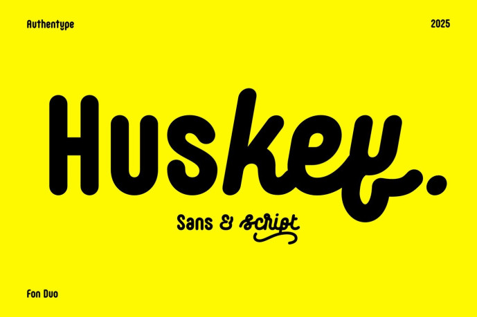 Huskey - Font Duo - Free Font