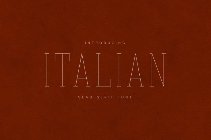 Italian Slab Serif Font - Free Font