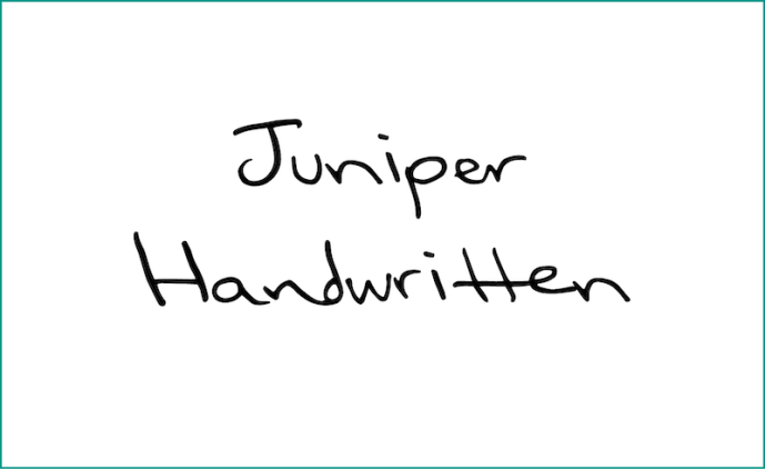 Juniper Handwritten Font - Free Font