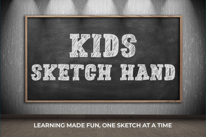 Kids Sketch Hand Font - Free Font
