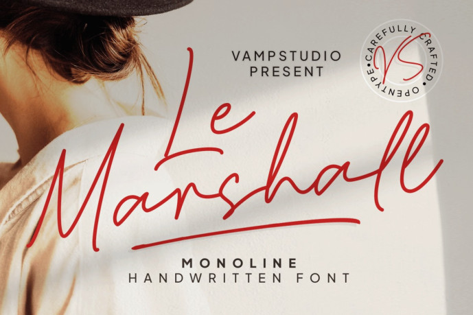 Le Marshall – Handwritten Script Font - Free Font