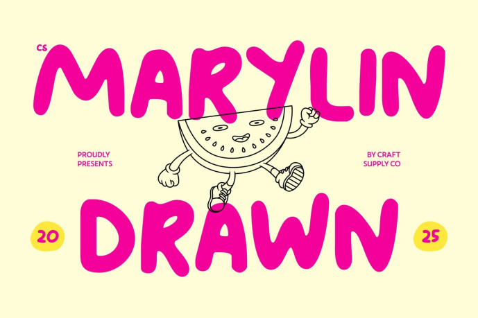 Marylin Drawn Font - Free Font