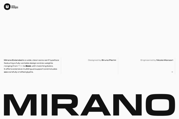 Mirano Font - Free Font