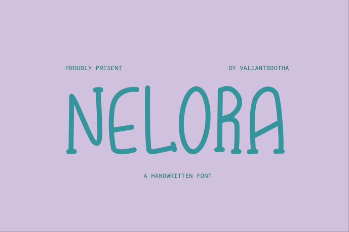 Nelora - Handwritten & Playful Font - Free Font