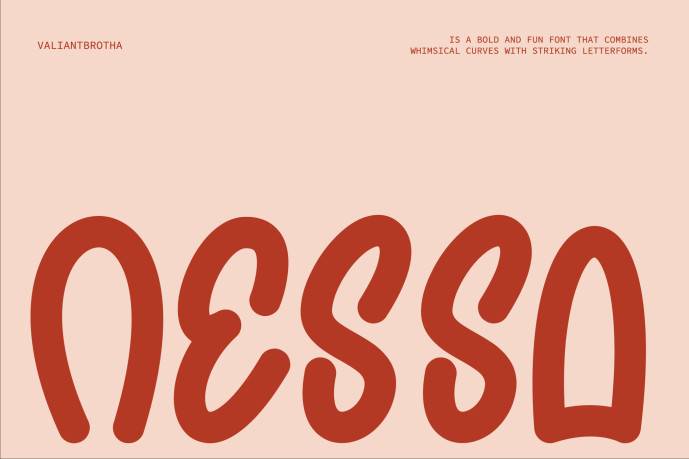 Nessa - Playful Font - Free Font