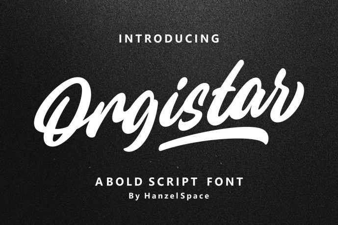 Orgistar - Bold Script Font - Free Font