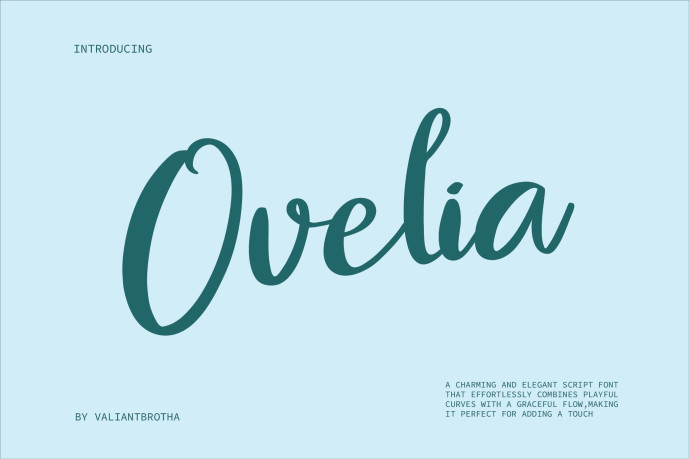 Ovelia - Elegant Script Font - Free Font