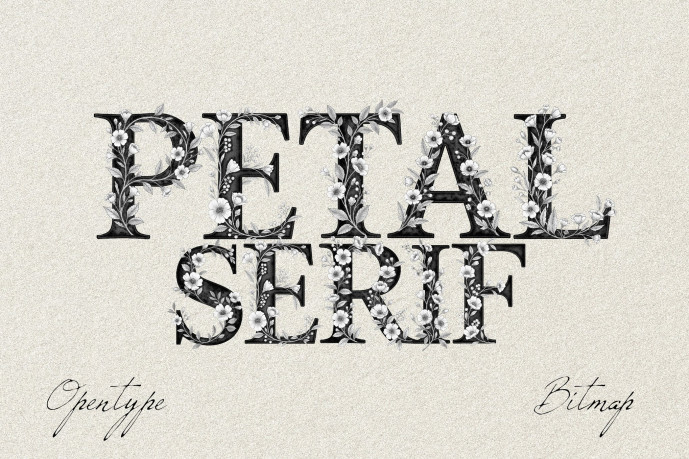 Petal Serif – Floral Wedding Font - Free Font