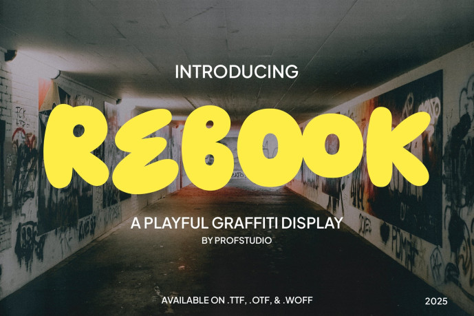 Rebook - Bubble Graffiti Font - Free Font
