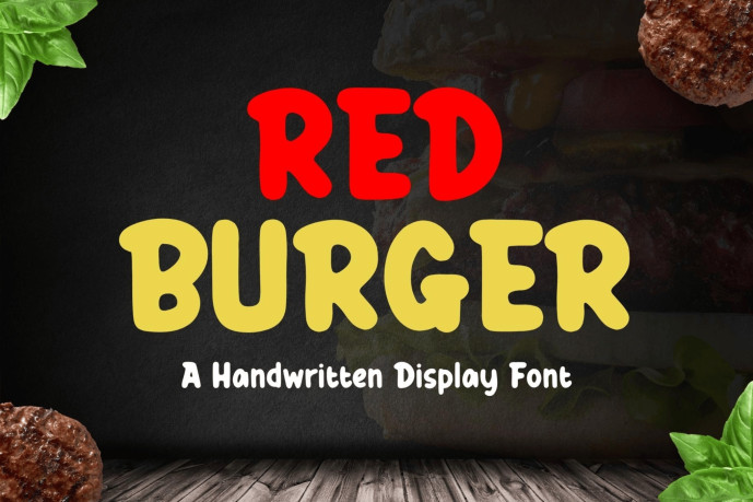 Red Burger Font - Free Font