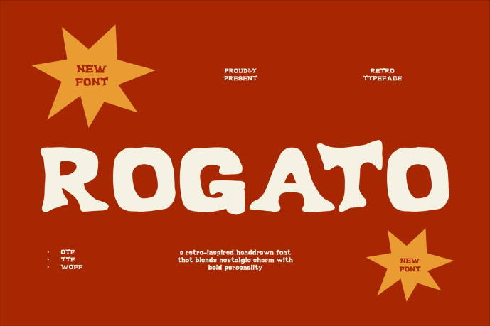 Rogato - Retro Display Font - Free Font