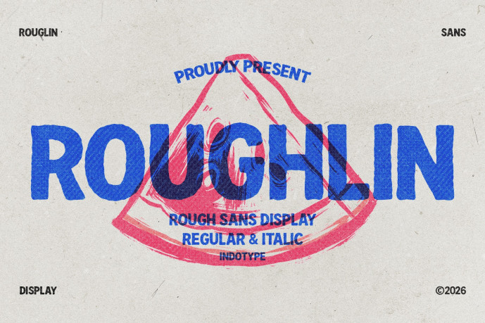 Roughlin - Sans Display Font - Free Font
