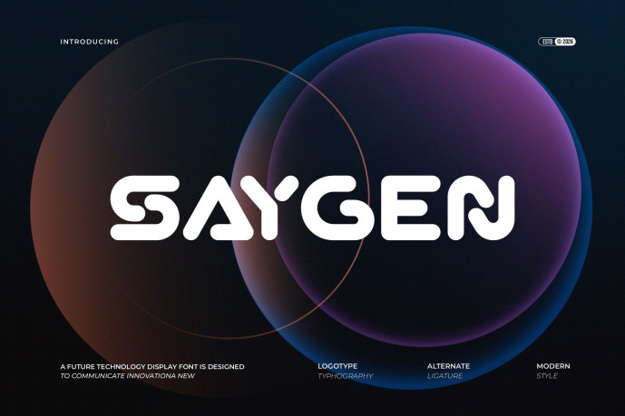 Saygen Font - Free Font