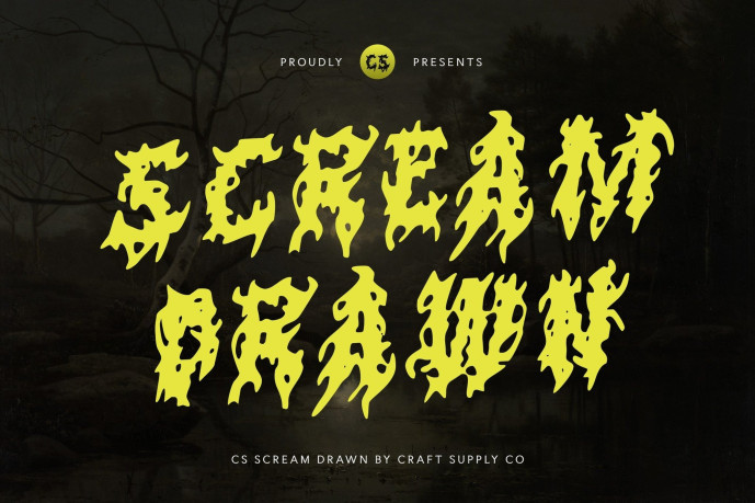 Scream Drawn Font - Free Font