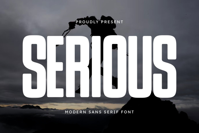 Serious – Condensed Sans Font - Free Font