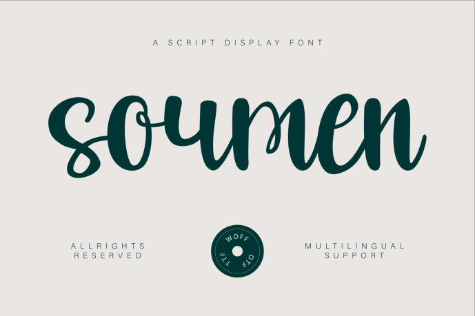 Sormen - Handwritten Font - Free Font