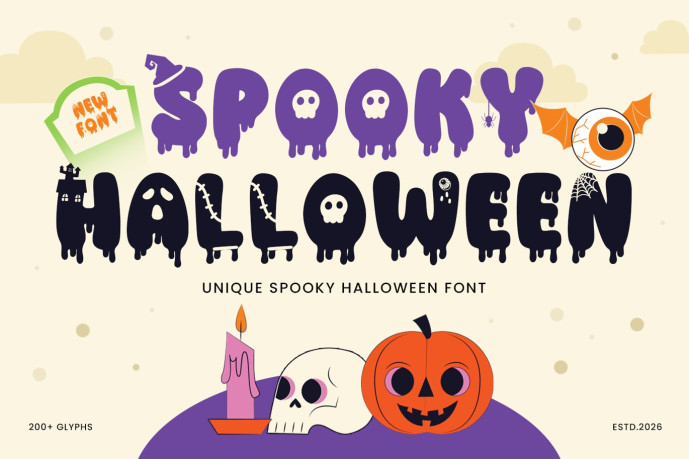 Spooky Halloween Display Font - Free Font