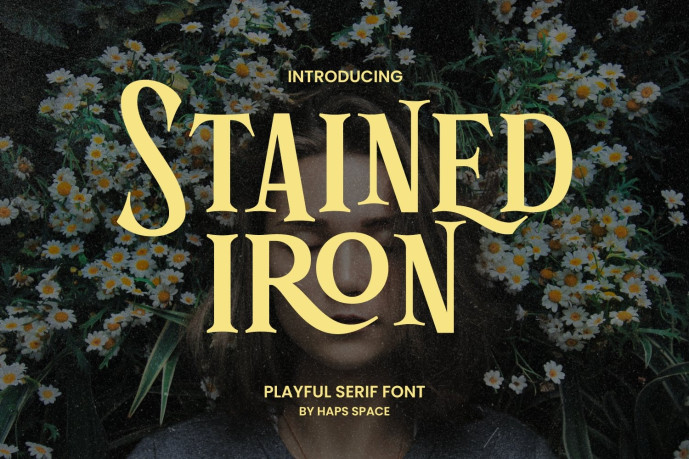 Stained Iron Font - Free Font