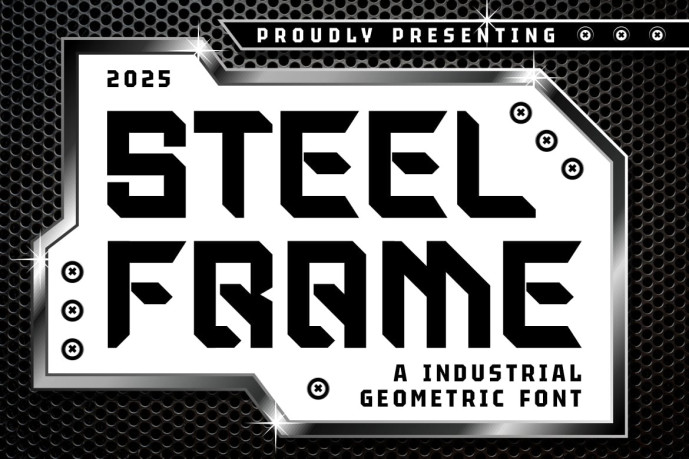 Steel Frame Font - Free Font