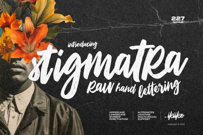 Stigmatra - Raw Hand Lettering Font - Free Font