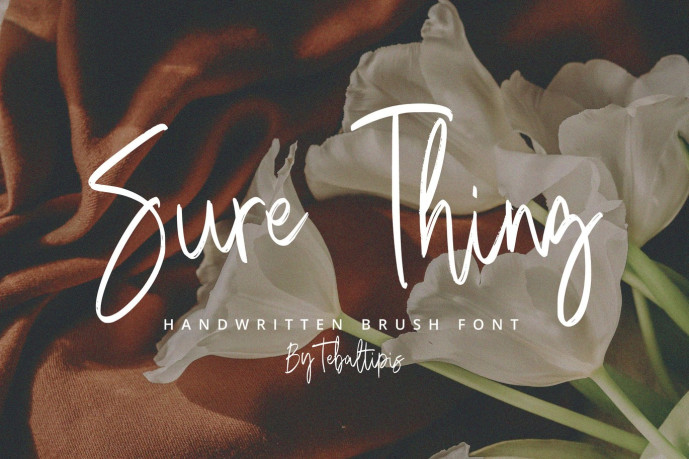 Sure Thing Handwriting Font - Free Font