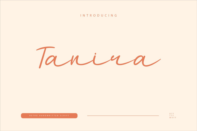 Tanira Font - Free Font