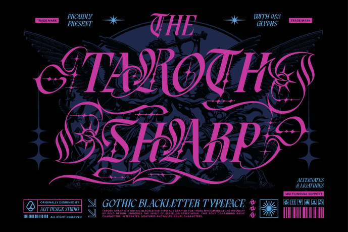 Taroth Sharp Font - Free Font