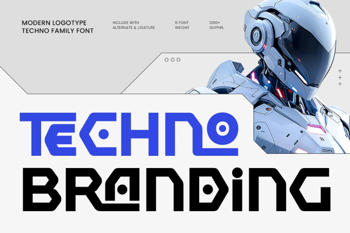 Techno Branding Font - Free Font