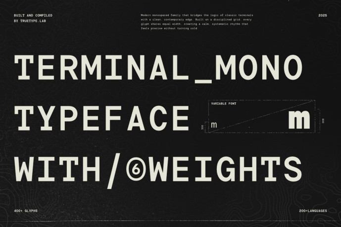 Terminal Monospace Font - Free Font