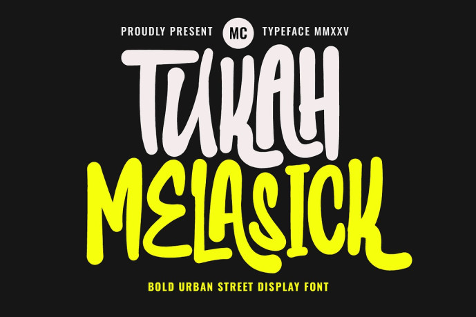 Tukah Melasick Font - Free Font
