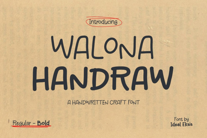 Walona Handraw Font - Free Font