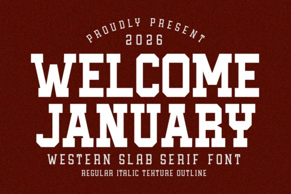 Welcome January Font - Free Font