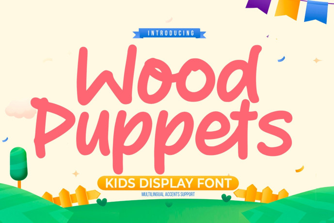 Wood Puppets – Kids Display Font - Free Font