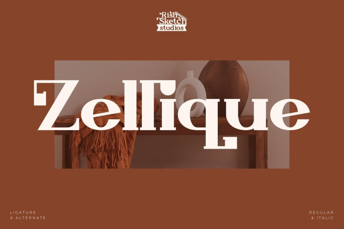 Zellique Font - Free Font