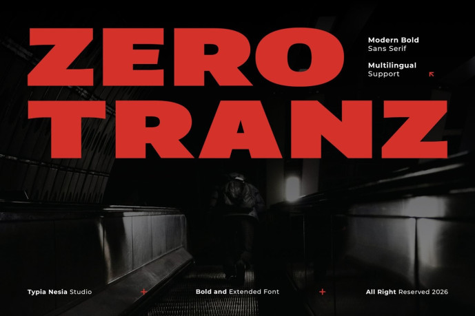 Zero Tranz Font - Free Font