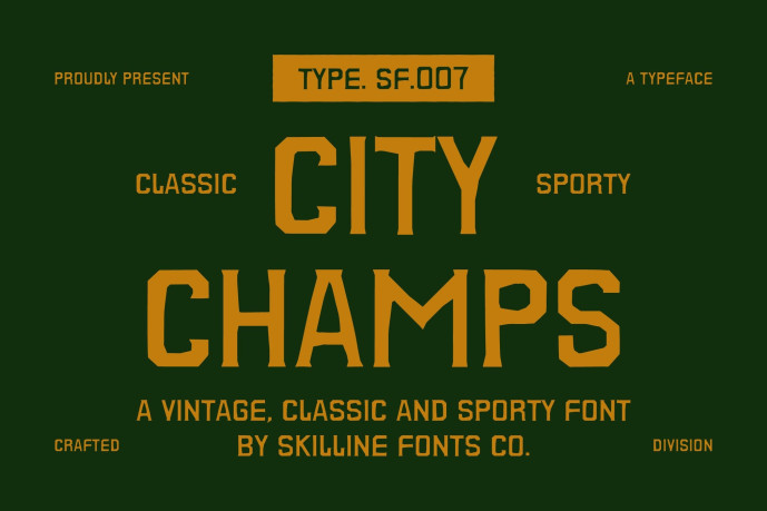 City Champs Font - Free Font