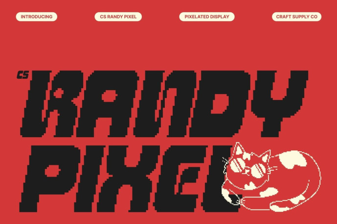 CS Randy Pixel Font - Free Font