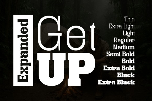 GetUp Expanded Font - Free Font