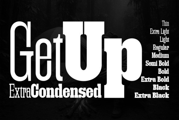 Getup Extra Condensed Font Family - Free Font