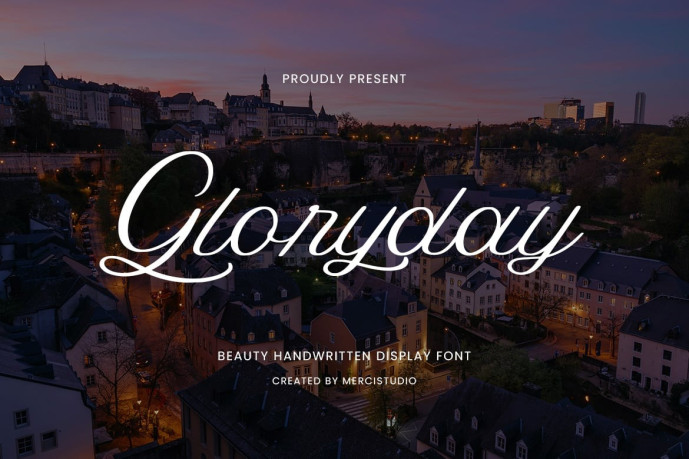 Gloryday Script Font - Free Font
