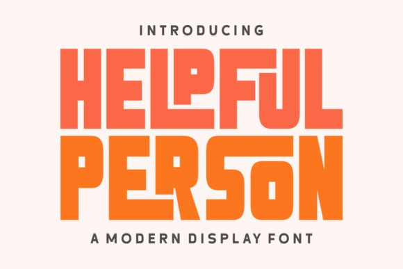 Helpful Person Font - Free Font