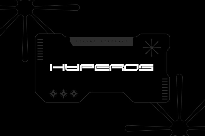 Hyperos - Futuristic Display Font - Free Font